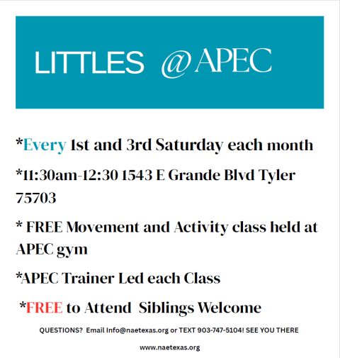 APEC Adaptive Classes - Littles - Neurodivergent Advocates of East Texas